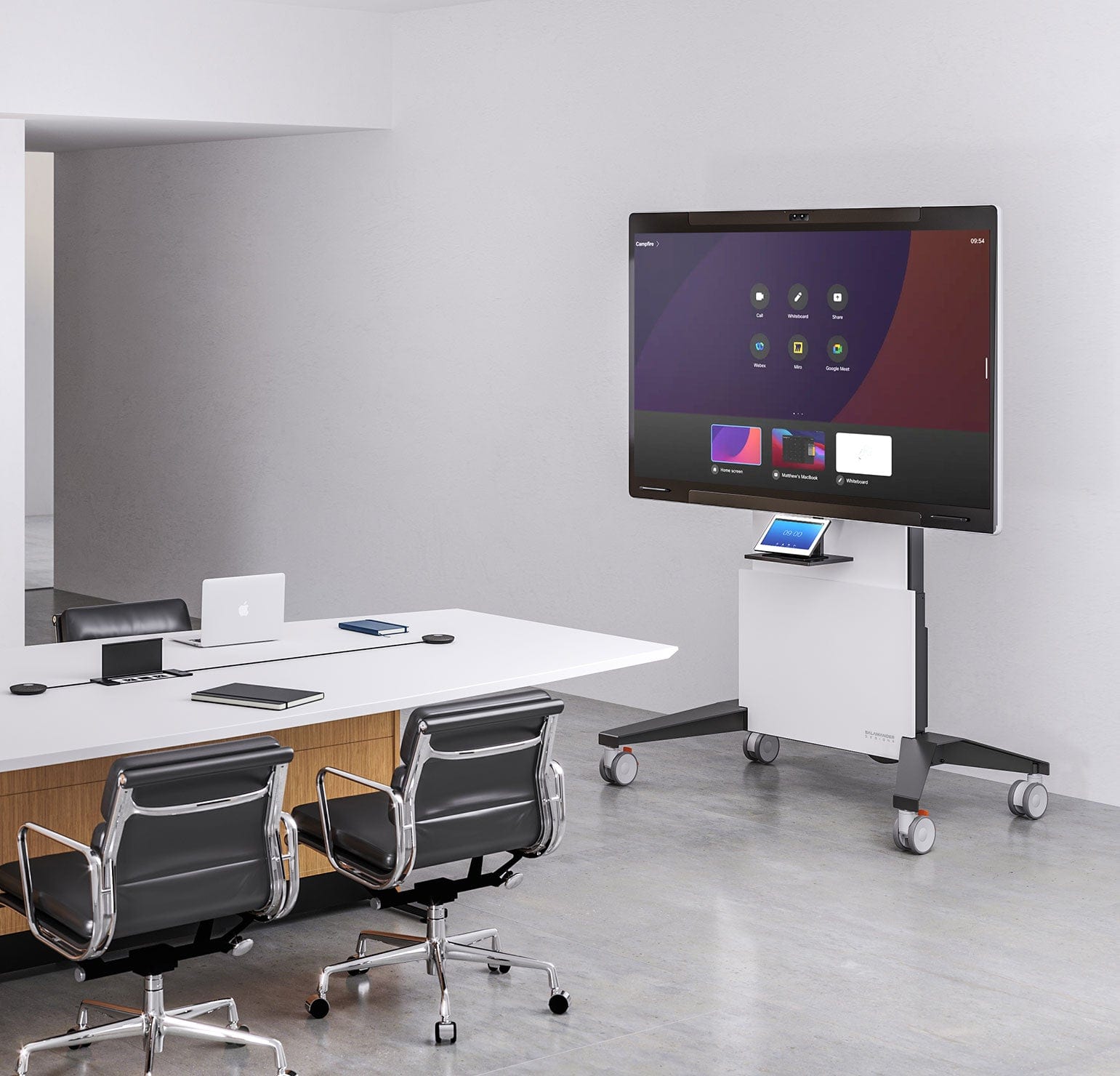 Electric Lift Mobile Stand for Cisco Webex PRO 55